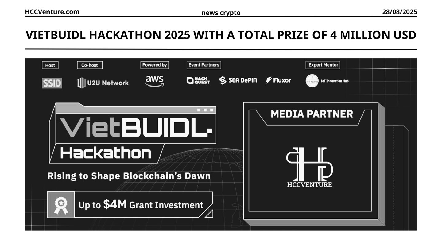 VietBUIDL Hackathon 2025 with a total prize of 4 million USD | HOLD Coin CVenture
