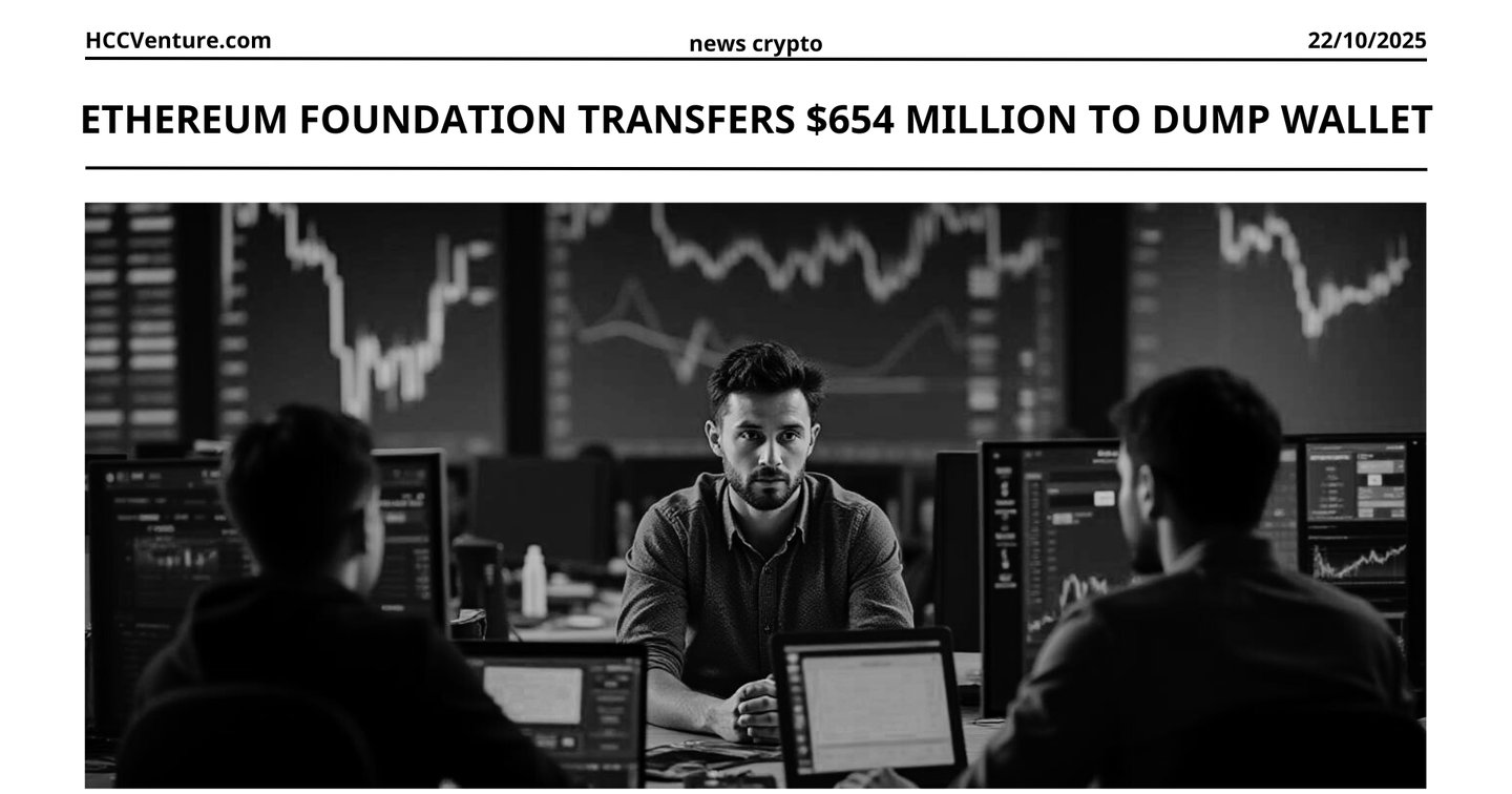 Ethereum Foundation Transfers $654 Million to Dump Wallet | HOLD Coin ...