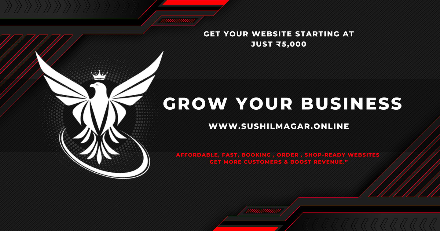 Sushil Magar Website Developer | Get Your Website Starting at Just ...