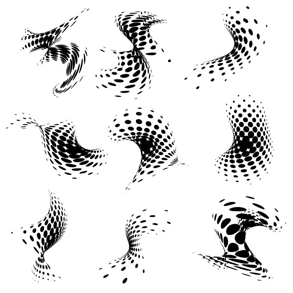 Free Vector Pack - Halftone Patterns
