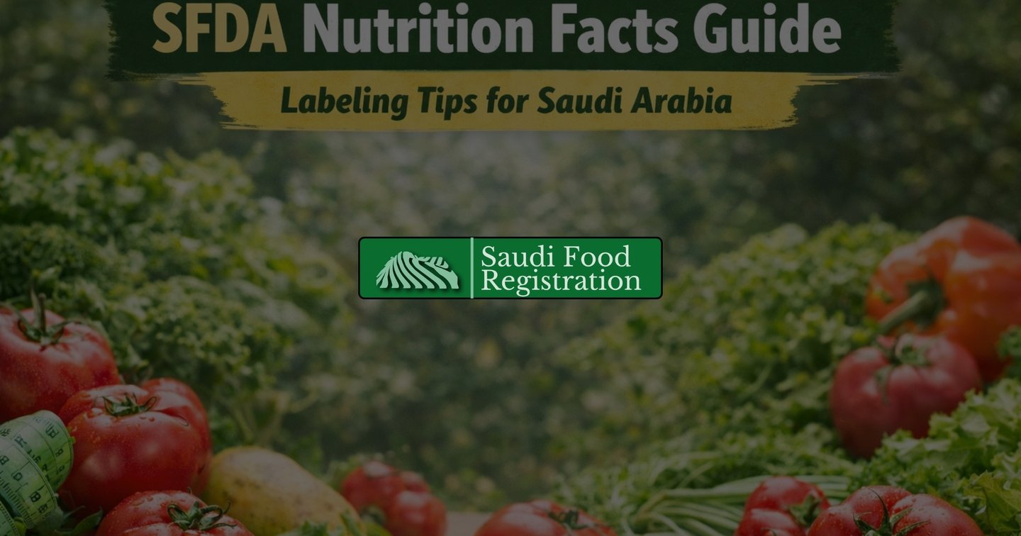SFDA Nutrition Facts for Food Products in Saudi Arabia