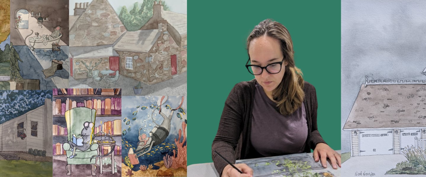 Nicole Hanson Watercolor Artist | Custom Art | Nicole Hanson Art