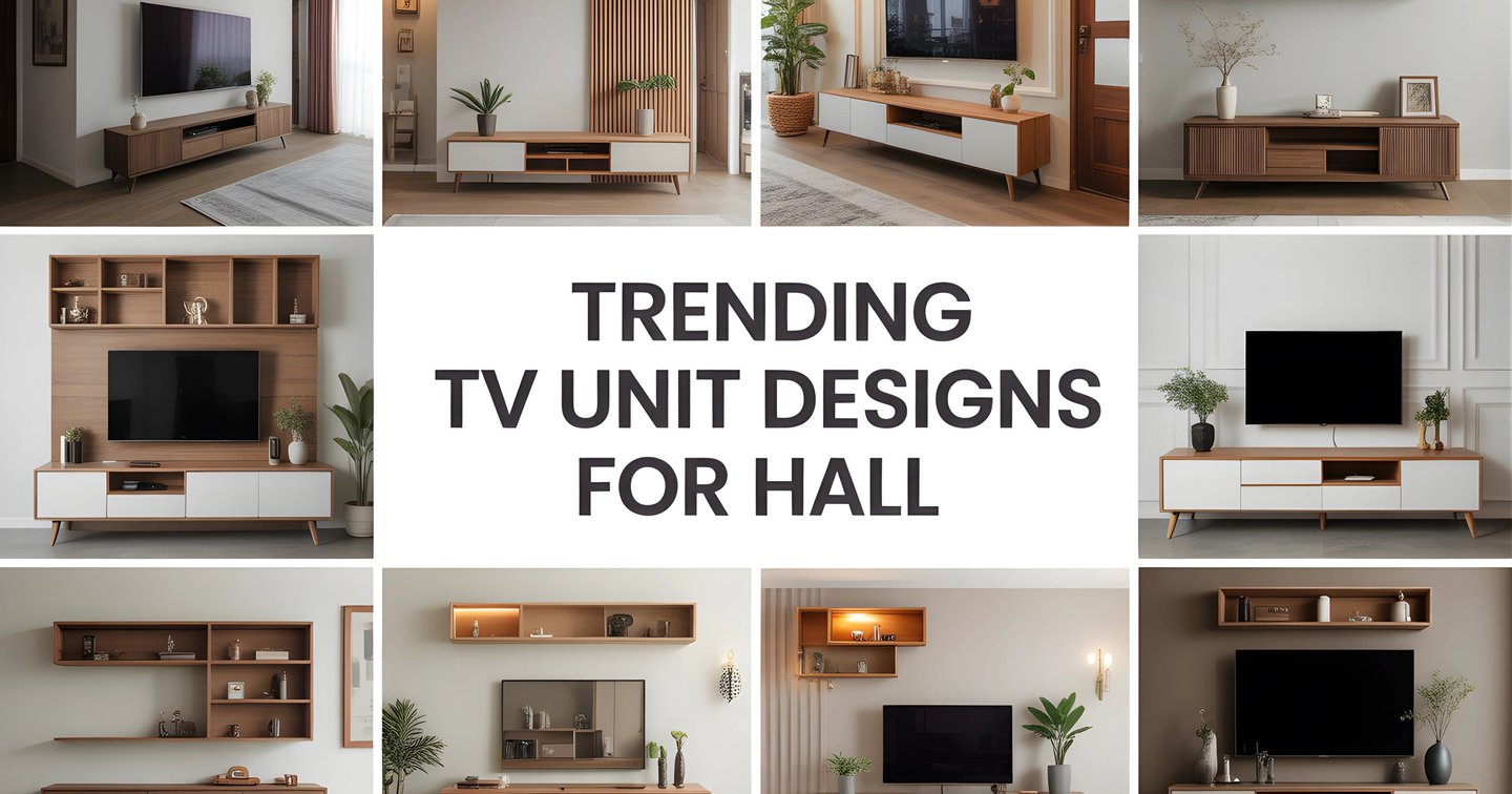 Trending 12 TV Unit Designs For Hall 2025 | Skf Contractor