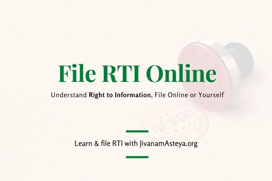 Online RTI, Appeals, and Complaints: A Comprehensive Guide | Karnav With You | Jivanamasteya NGO