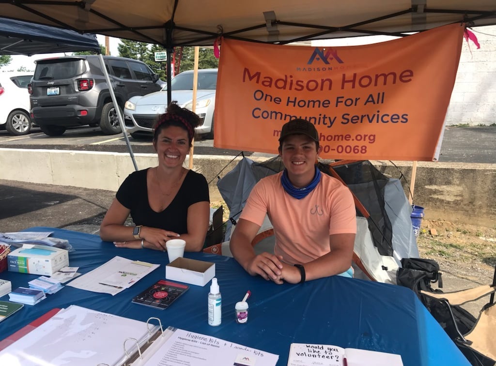 Volunteer booth at the Veterans Event! | Madison Home