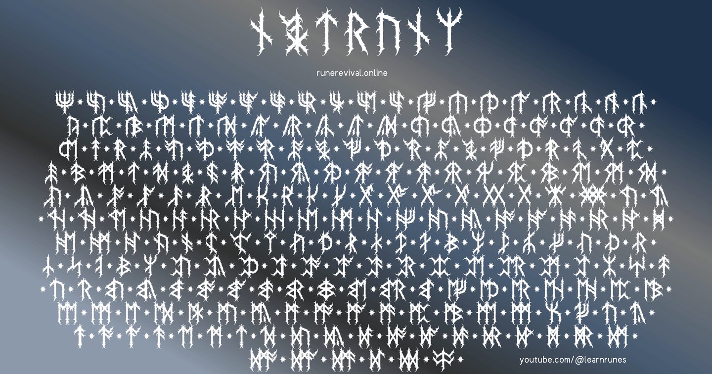 Free Runic Fonts for Runes: Cool and Versatile | Rune Revival | Rune ...