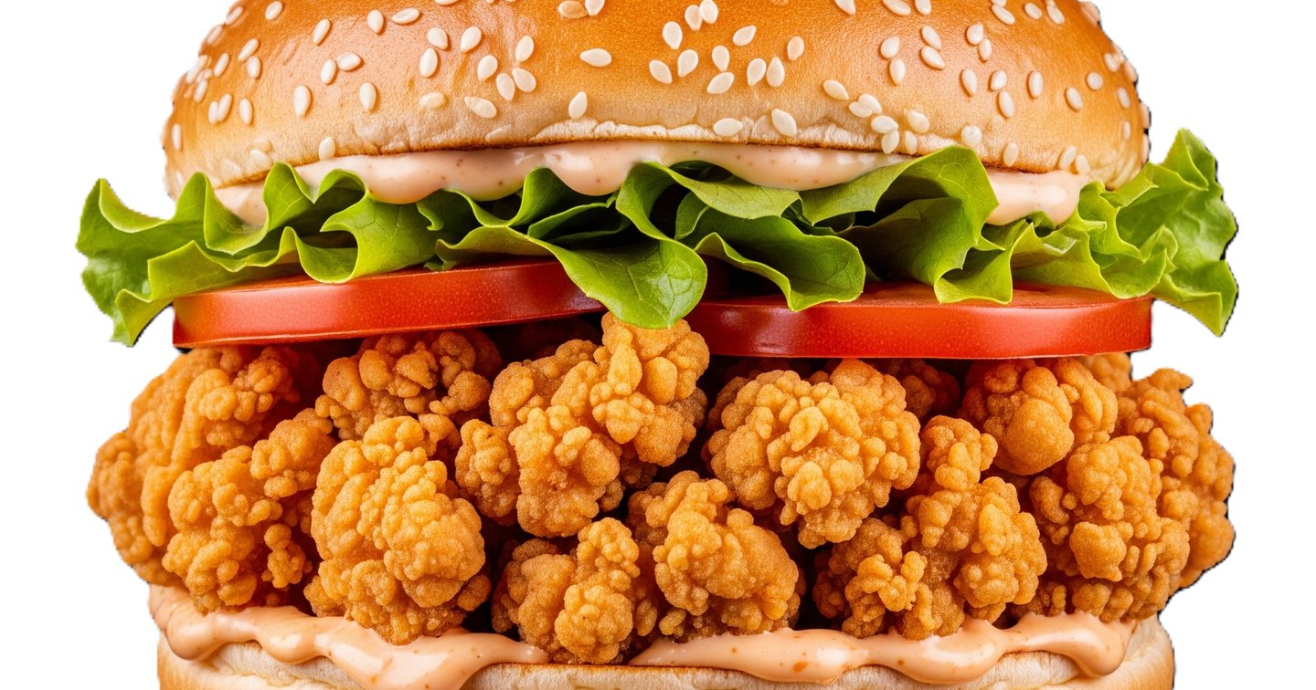 PremiYum Chicken Popcorn Burger | PremiyumFoods