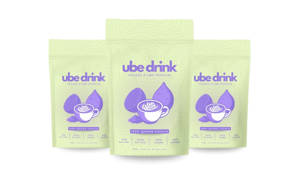 Ube Drink | Poudre d'Ube Premium 100% naturelle - Igname violette