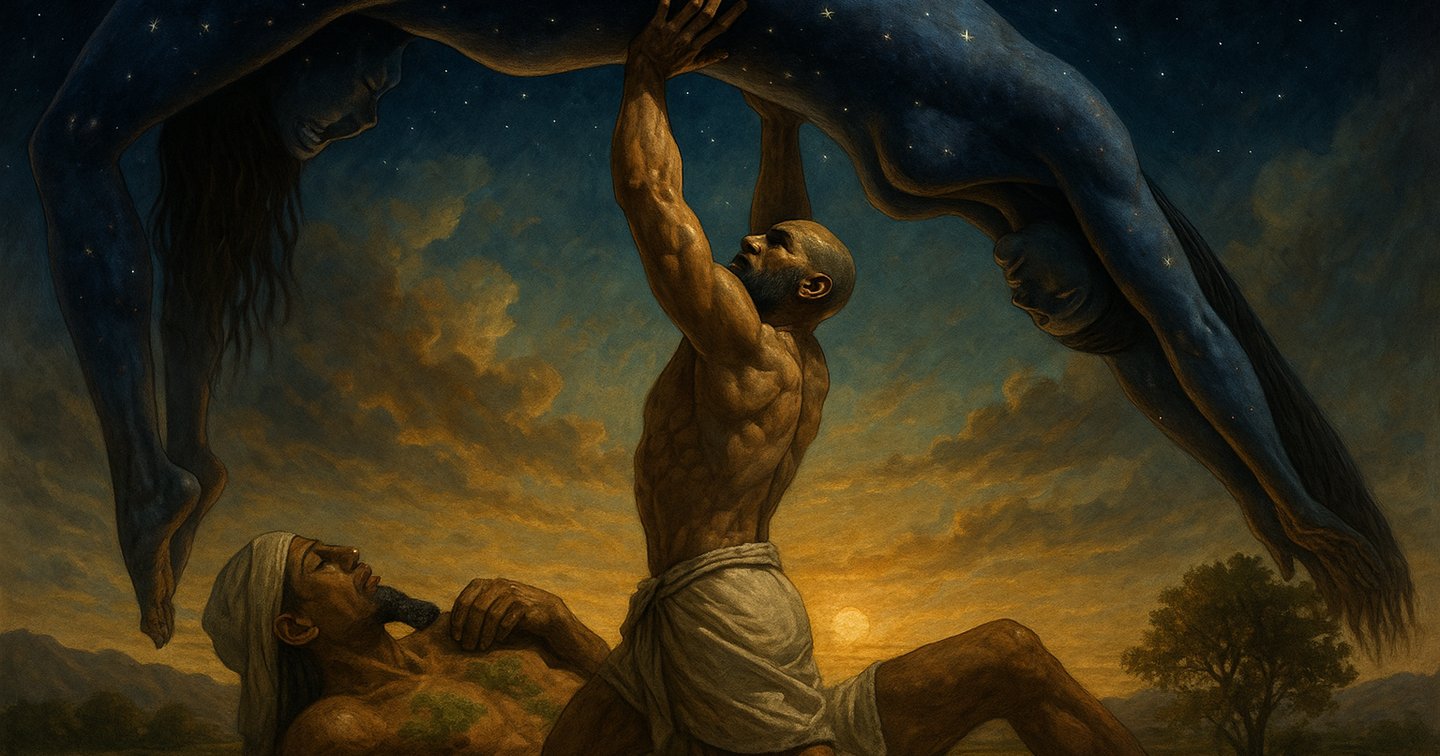 La separación del cielo y la tierra: Shu, Nut y Geb en la Mitología ...