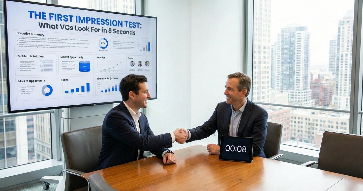 The First Impression Test: What VCs Look For in 8 Seconds | Funding ...
