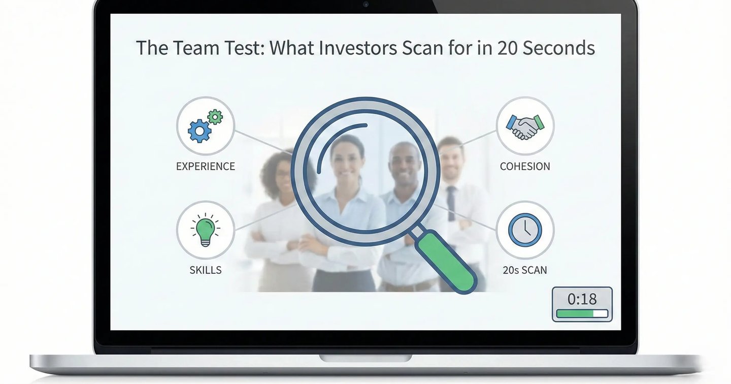 The Team Test: What Investors Scan for in 20 Seconds | Funding Blueprint