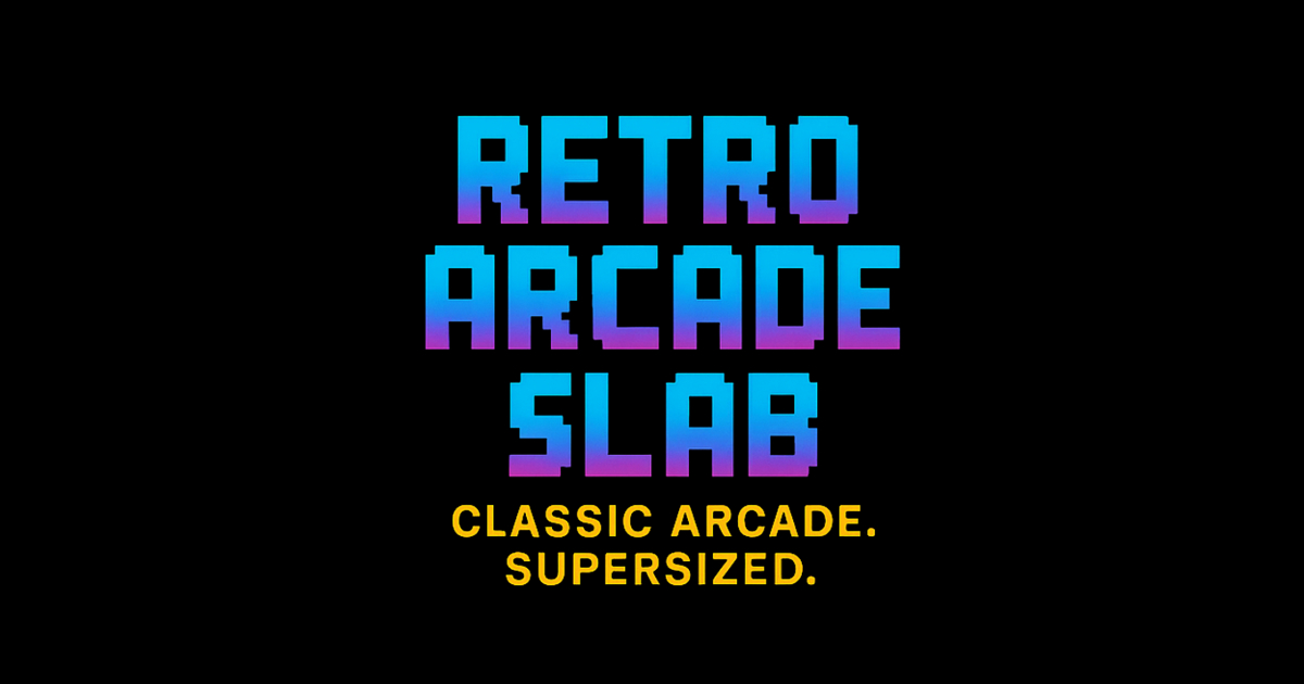 Retro Arcade Slab - Classic Games on a Giant Screen | Retro Arcade Slab