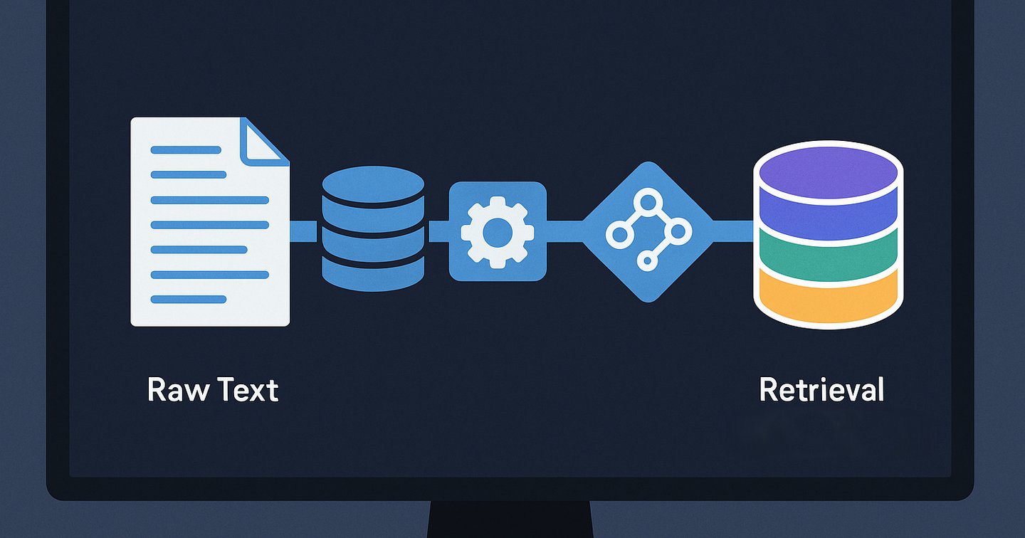 Data Pipelines for LLMs, From Raw Text to Retrieval-Ready Corpora