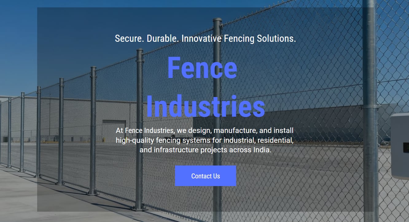 Fence Industries | Trusted Fencing Contractor & Manufacturer in India ...