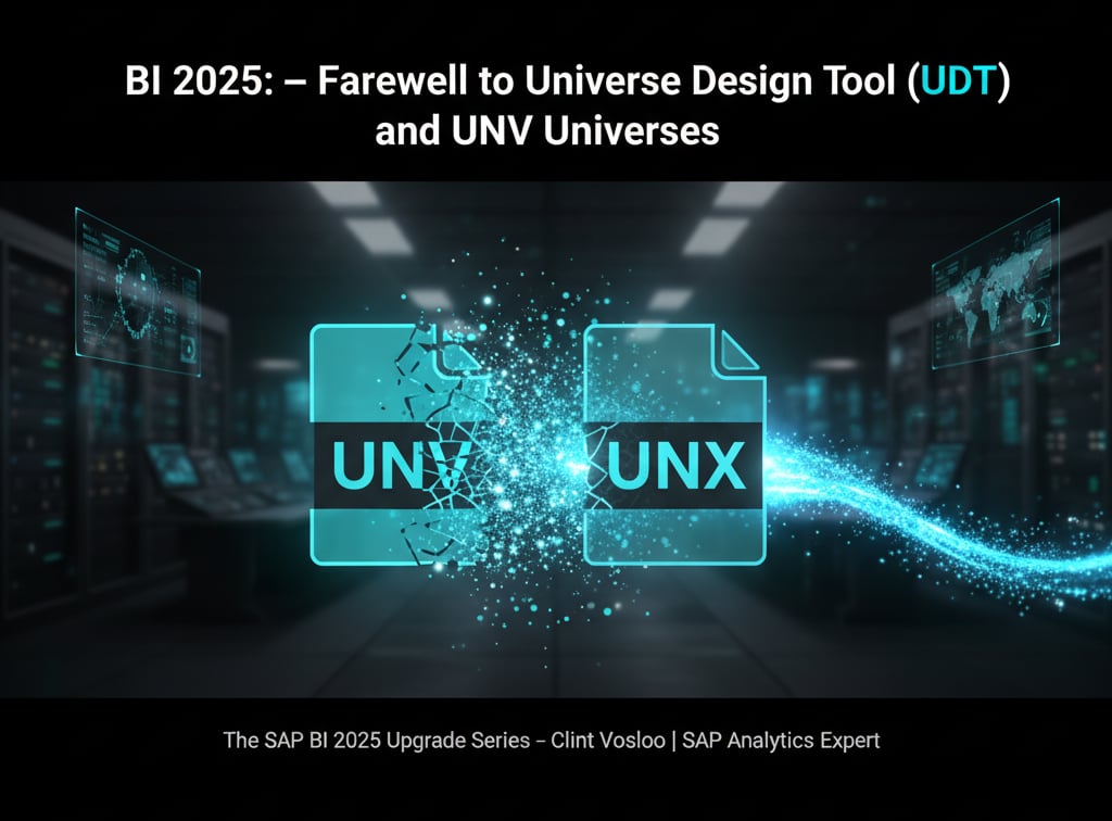 BI 2025 – Farewell to Universe Design Tool (UDT) and UNV Universes ...