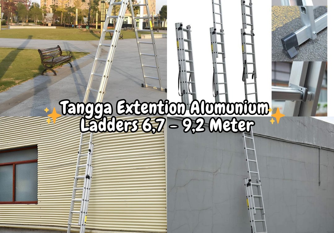 Tangga Dalton Sliding Aluminium Extention 3 Bagian: Solusi Ketinggian ...