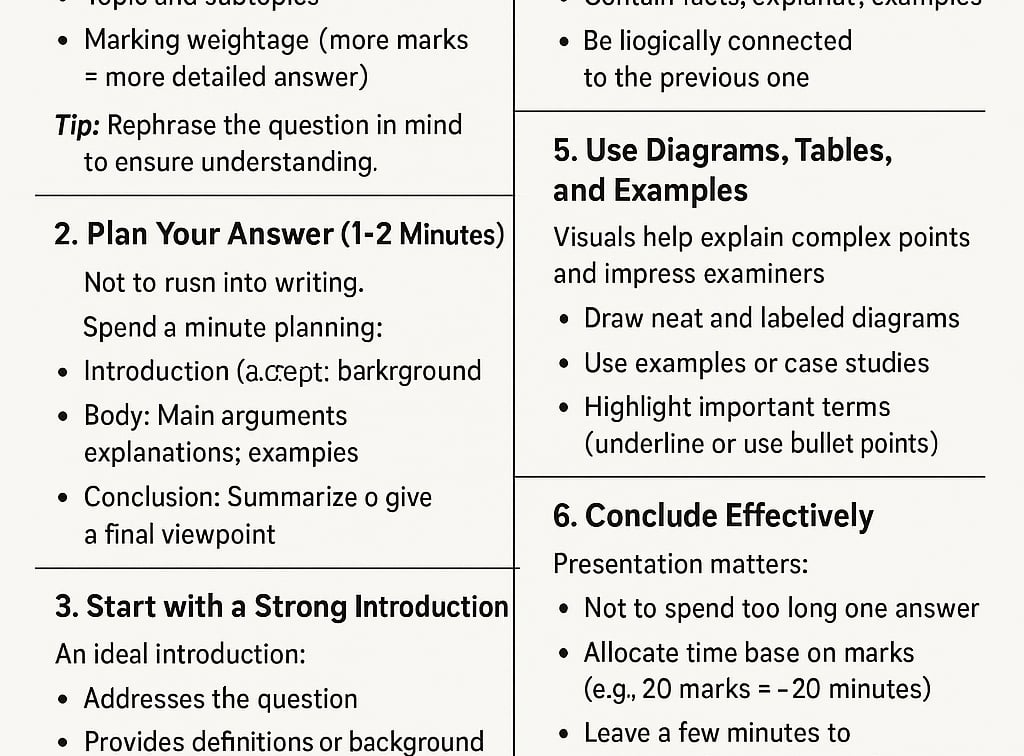 How to Write Long Answers in Exams: A Complete Guide | GNYANADEEP ...