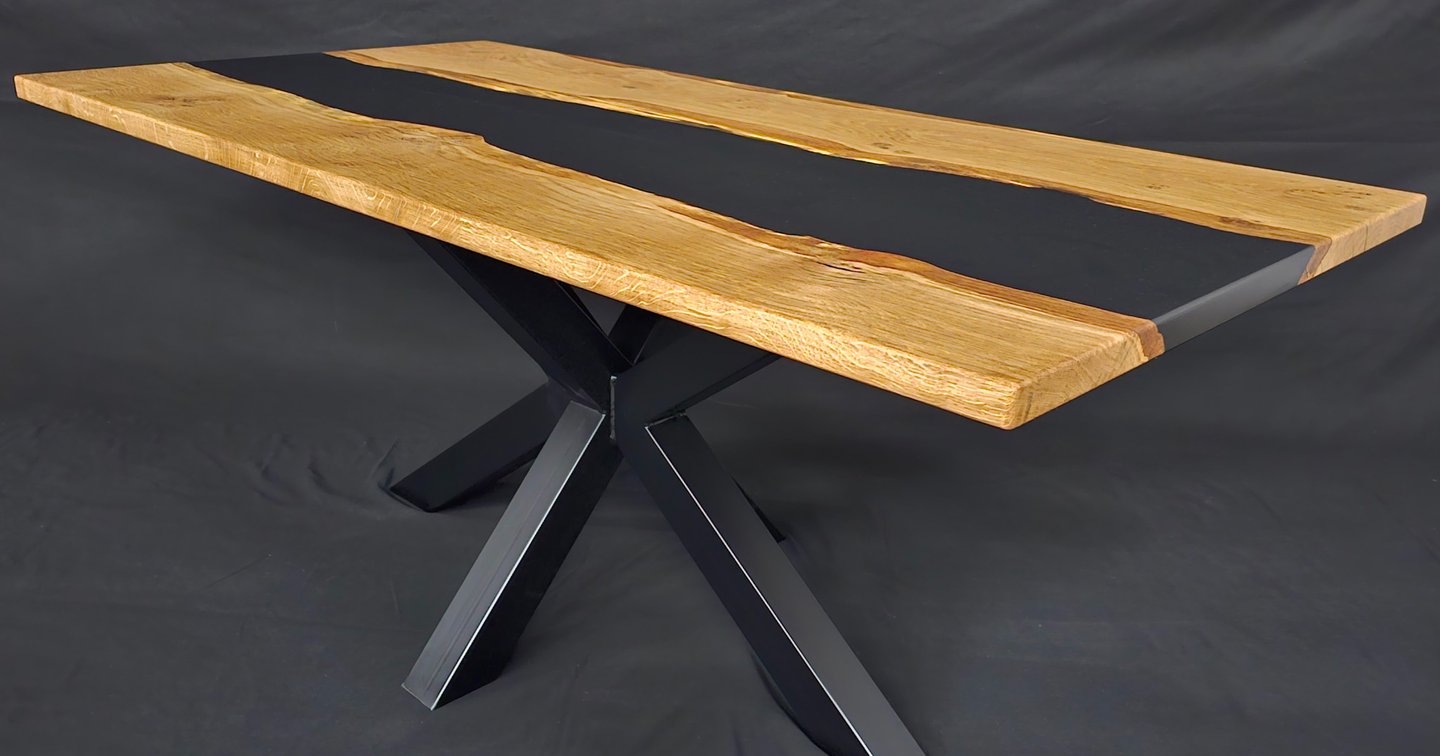 White Oak Resin Table | Elegance for Every Meal | GBTables