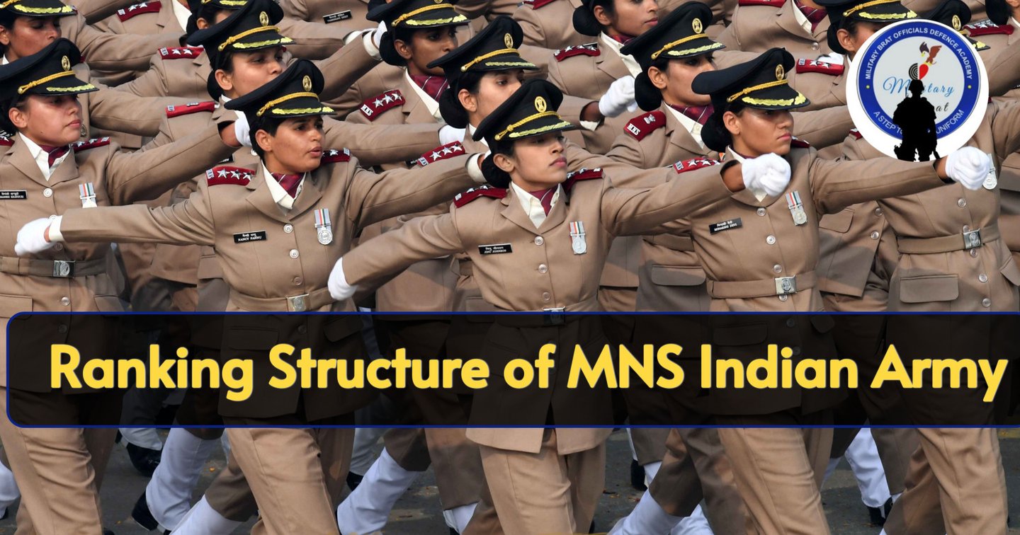 Ranking Structure of MNS Indian Army | Military Brat Defence Academy