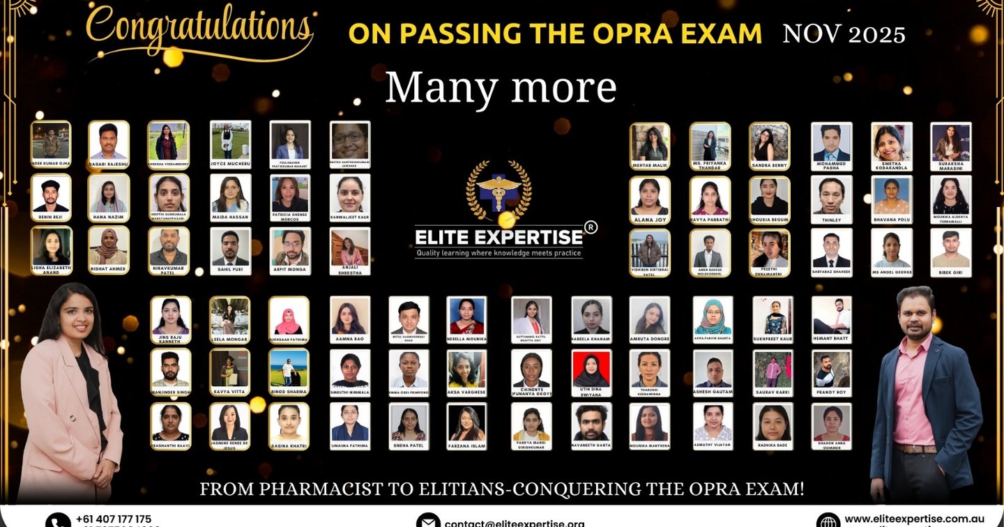 OPRA Examination Success - November 2025 | Elite Expertise | Elite ...