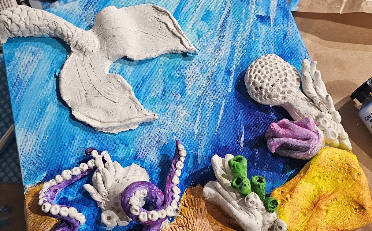 3D Clay Art on canvas | Andrada Leyla