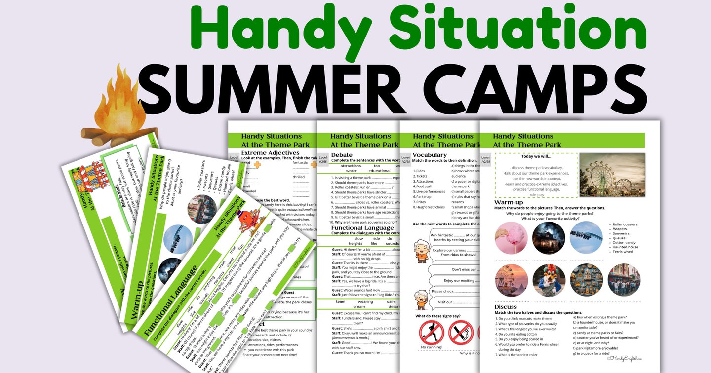 [PDF/PPT] Handy Situations: Summer Camps | Handy English - ESL lesson ...