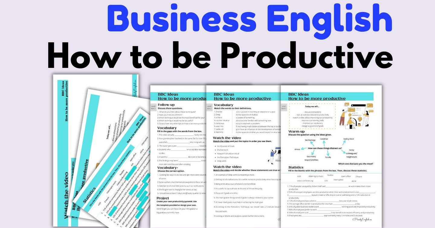 [PDF/PPT] Business English: How to be more productive Video-Based ...