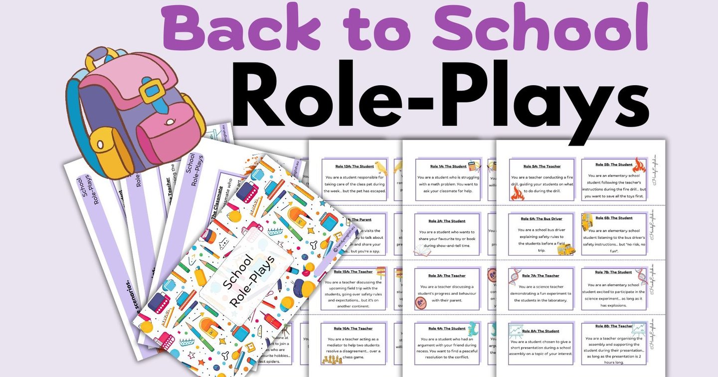 [PDF/PPT] Back-to-School: Role-plays | Handy English - ESL lesson plans ...