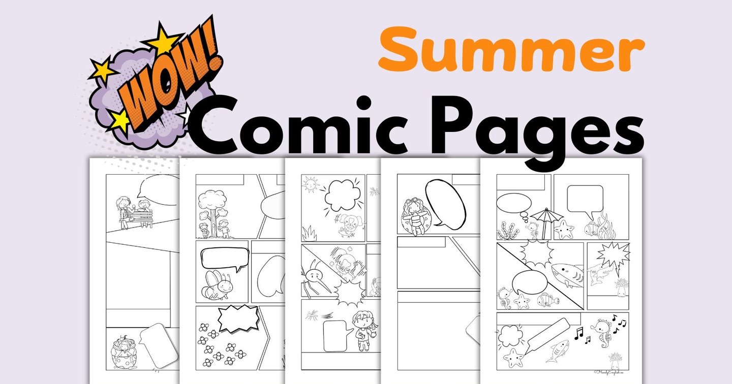 [PDF/PNG] SUMMER: Comic Pages | Handy English - ESL lesson plans and ...