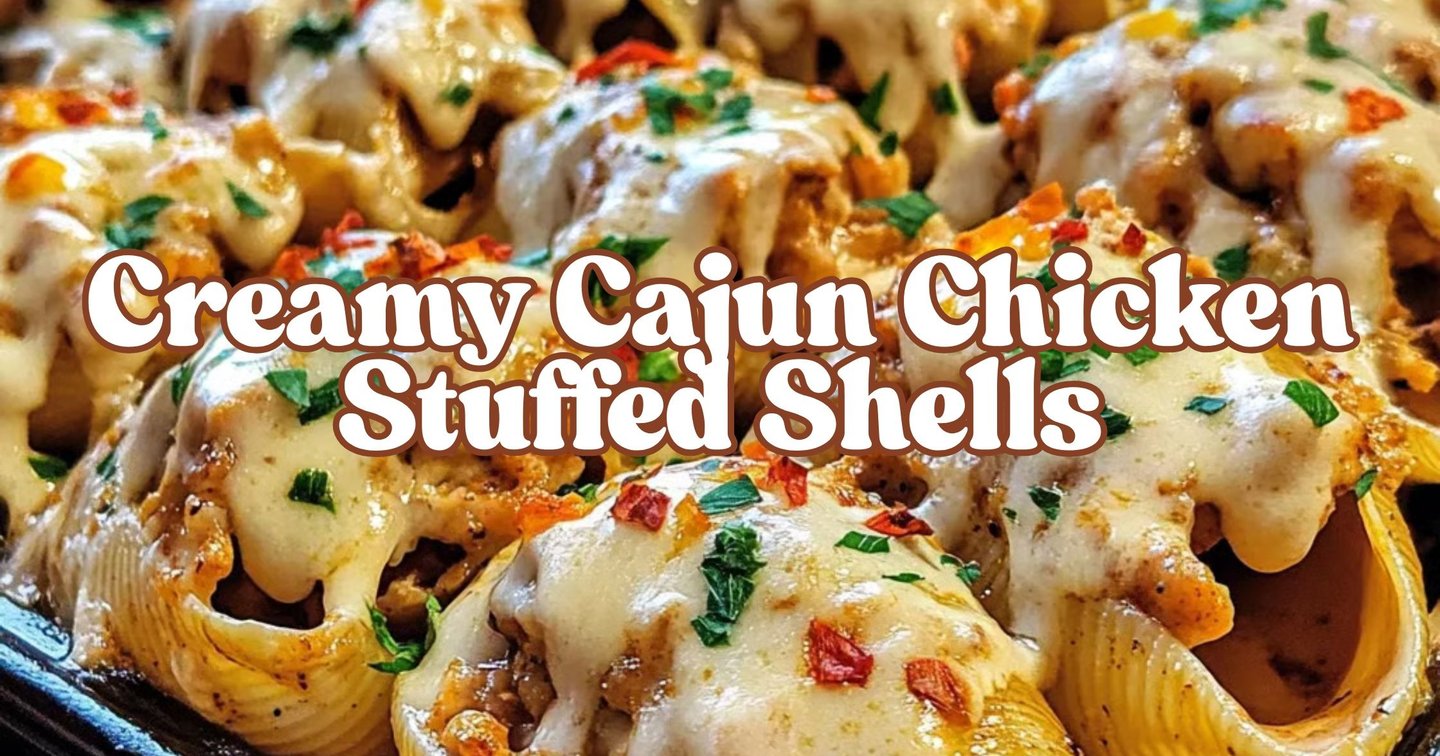 Creamy Cajun Chicken Stuffed Shells: Bold Flavor, Pure Comfort, Simple ...