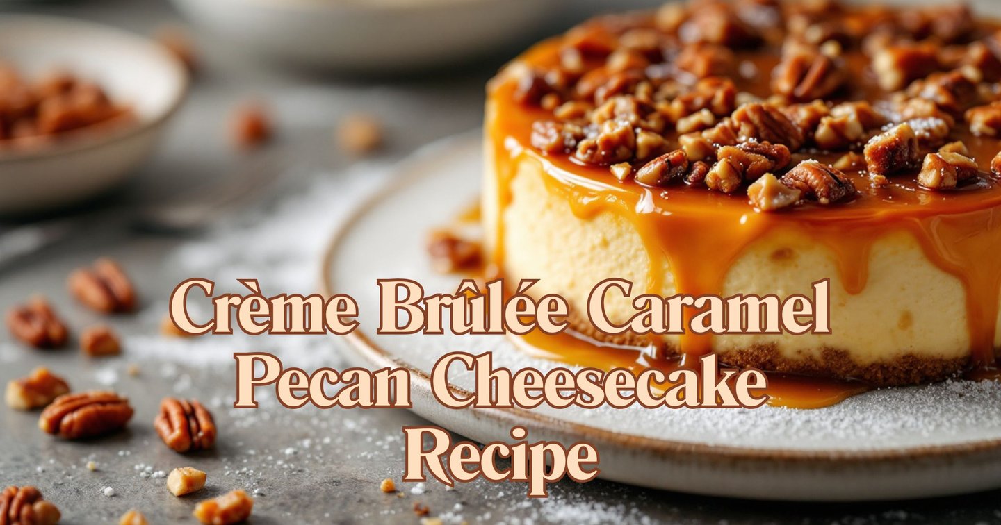 Crème Brûlée Caramel Pecan Cheesecake Recipe: Step-by-Step with Chef’s ...