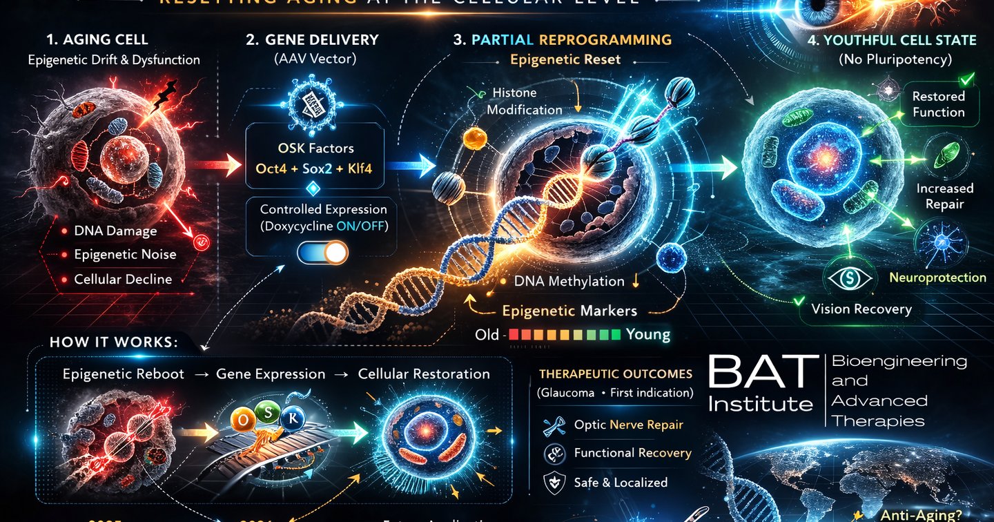 🧬 Partial Epigenetic Reprogramming Enters the Clinic | BAT Institute