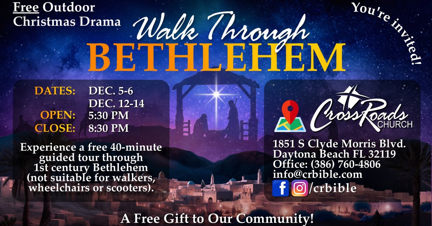 2025 Walk Through Bethlehem in Daytona Beach