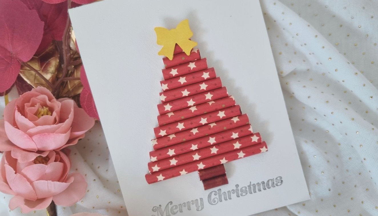 Make Christmas Card Using Straws