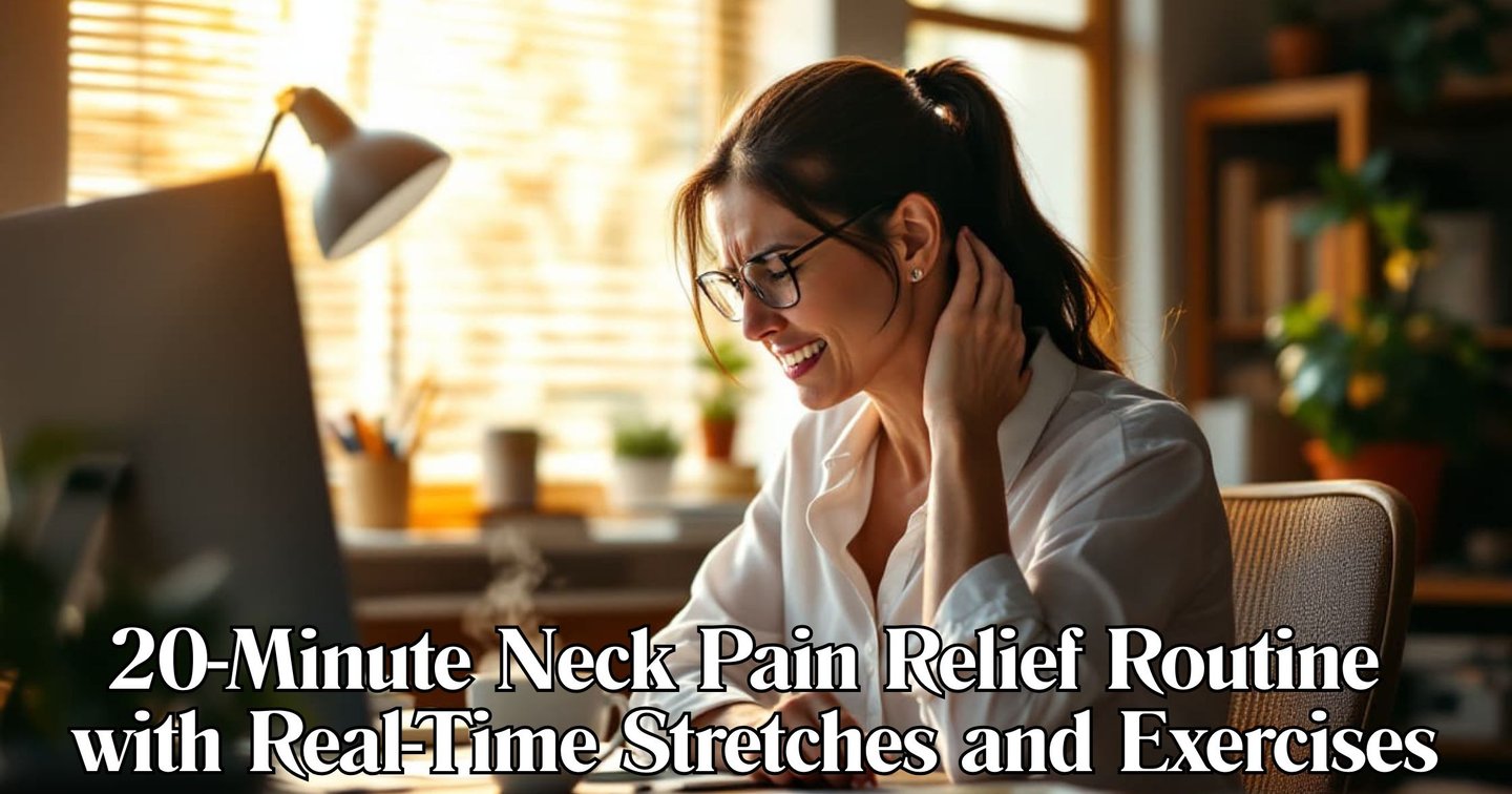 20-Minute Neck Pain Relief Routine with Real-Time Stretches and ...