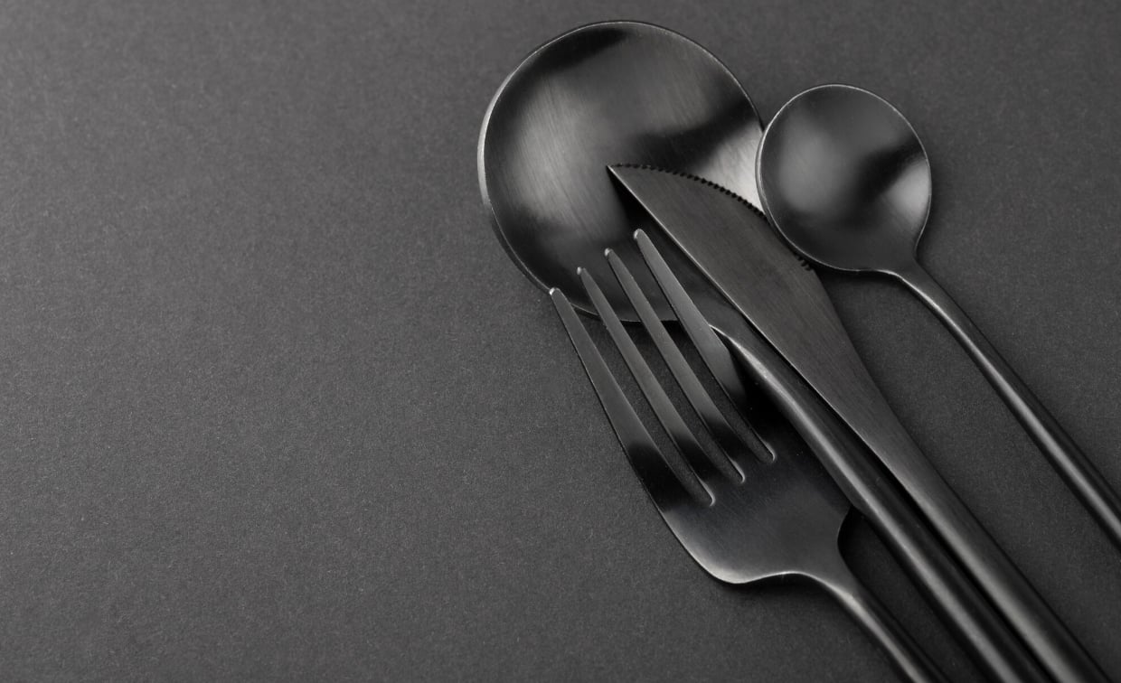 Must Have All Black Silverware | Dark Mode Living