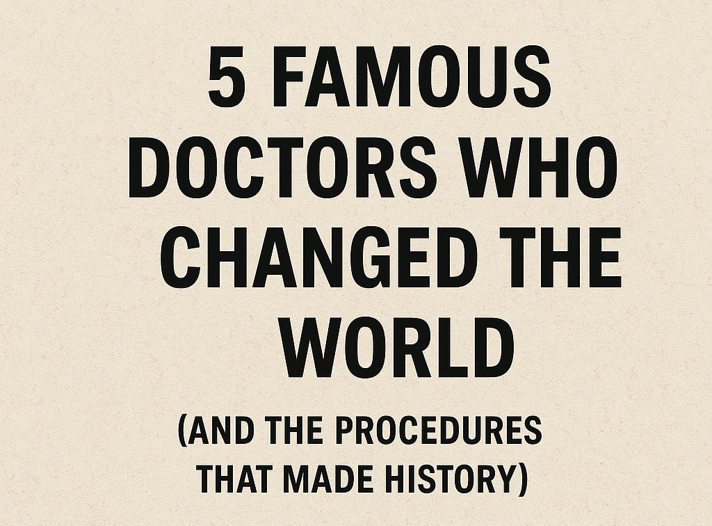 5 Doctors Who Changed the World — And the Stories Behind the Procedures ...
