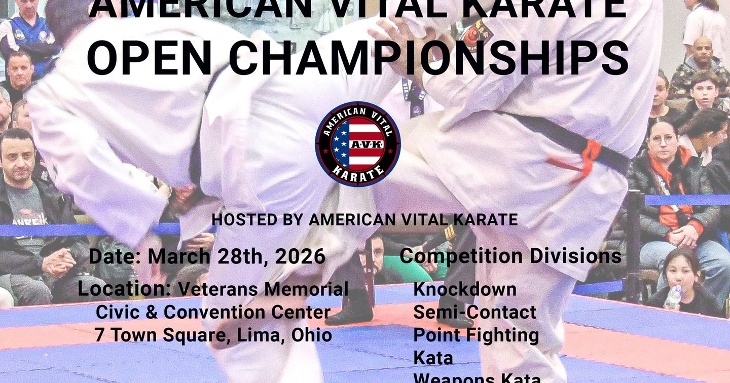 Register Now for the 3rd Annual American Vital Karate Open – March 28 ...
