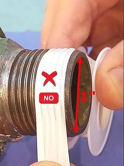How to Properly Apply Teflon Tape for a Secure Pipe Connection ...