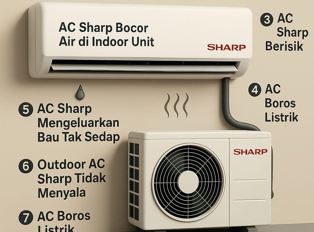Kerusakan yang Sering Terjadi pada AC Sharp & Cara Mengatasinya | TOKO ...