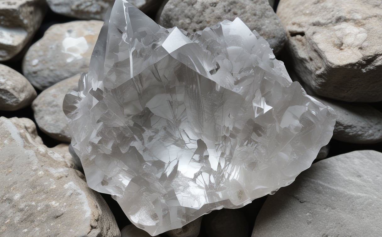 Quartz, Grey Cloudy Sheet | Earth To Soul Emporium