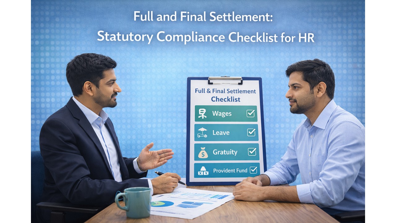 Full and Final Settlement: Statutory Compliance Checklist for HR