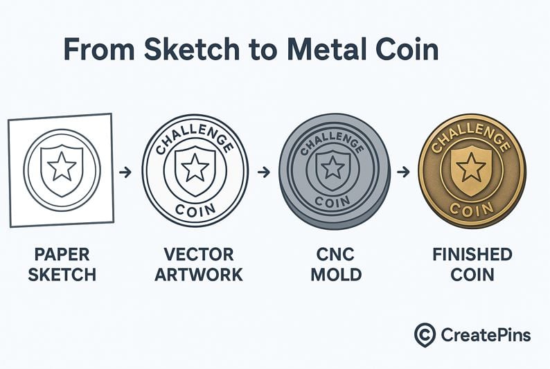 Complete Guide: How to Design a Challenge Coin | CreatePins