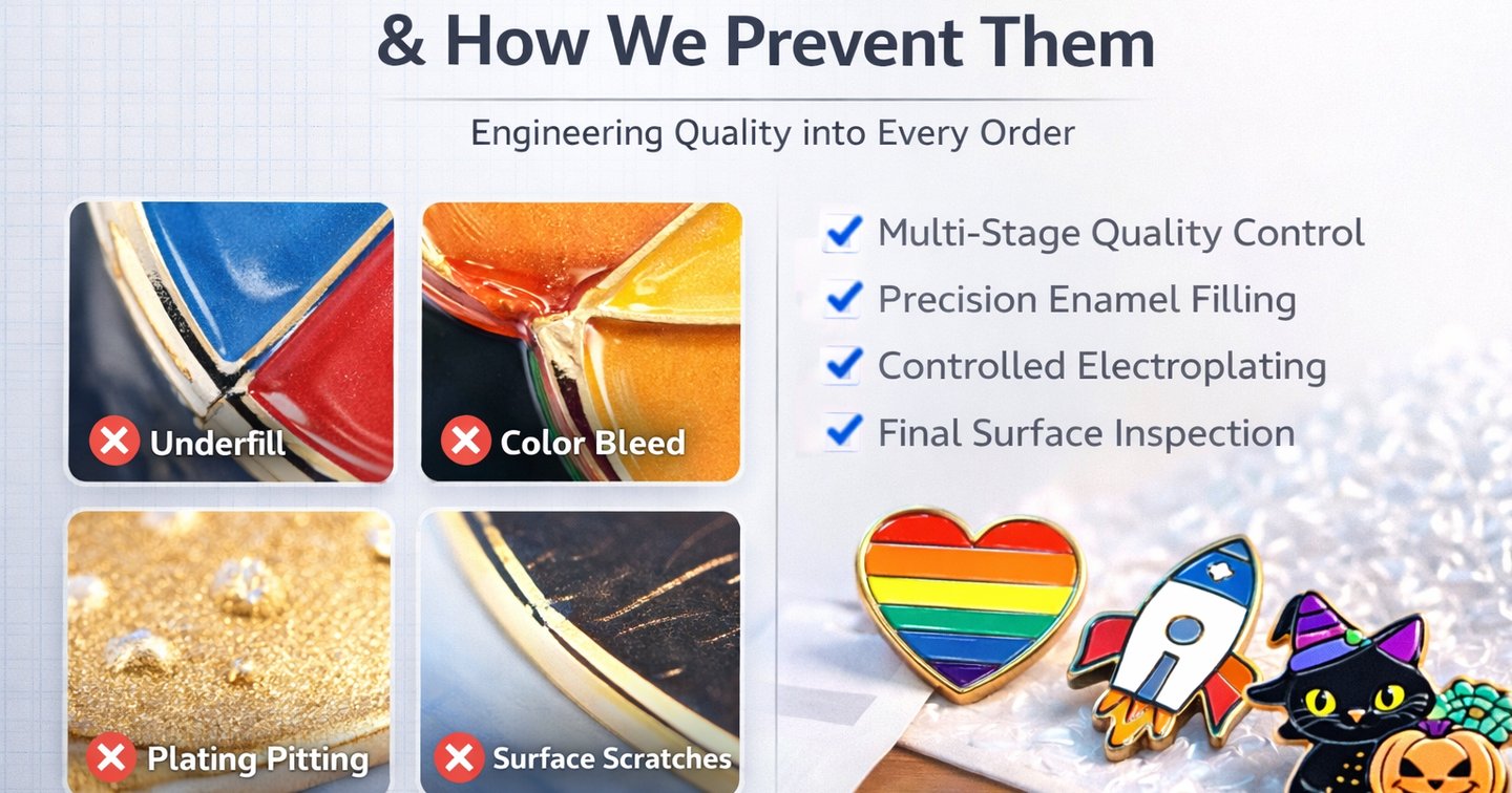 Common Enamel Pin Defects & How We Prevent Them | CreatePins