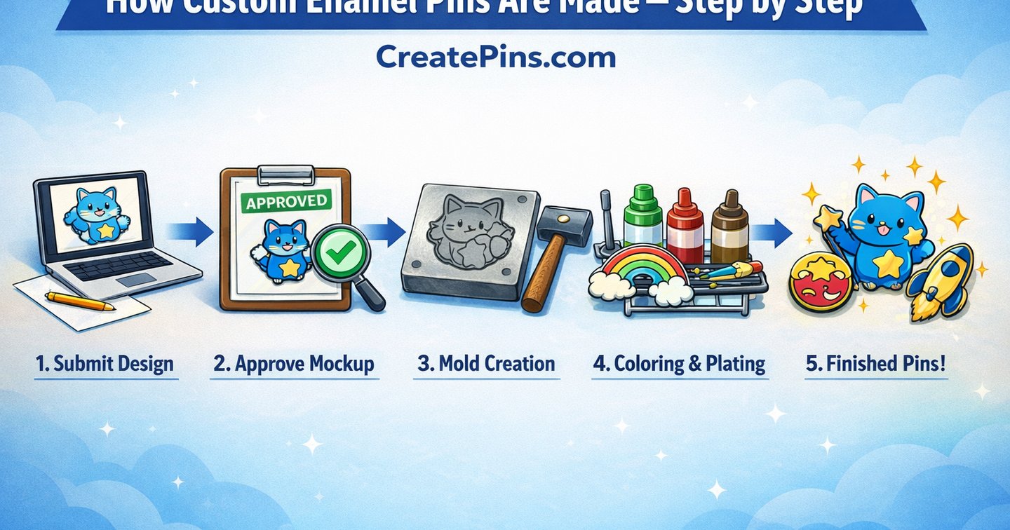 How to Order Enamel Pins (Step-by-Step Guide) | CreatePins