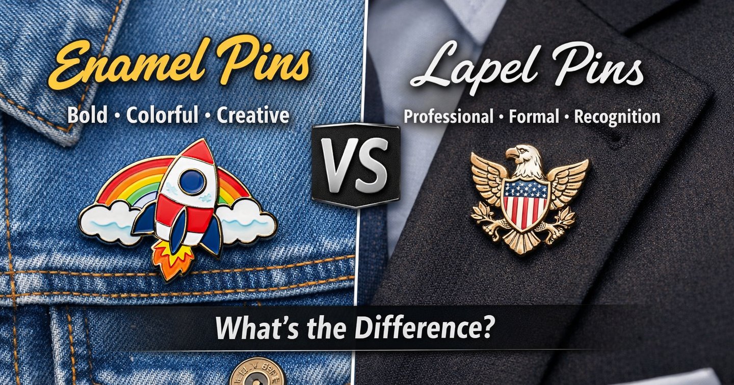Enamel Pins vs Lapel Pins: What’s the Difference? | CreatePins