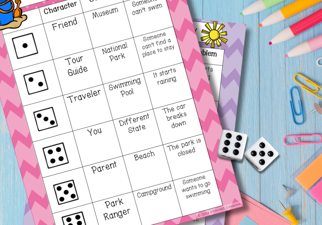 Roll-a-Story: Dice Games for Creative Writing | Squirrelly Creations ...
