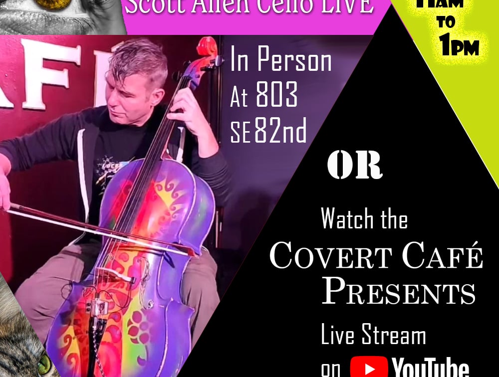 Sunday Brunch at Covert Cafe with Scott Allen Cello | cellographic