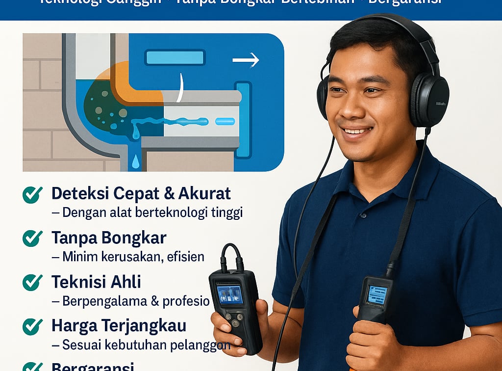 Jasa Deteksi Pipa Bocor Bandung Tanpa Bongkar dan Akurat
