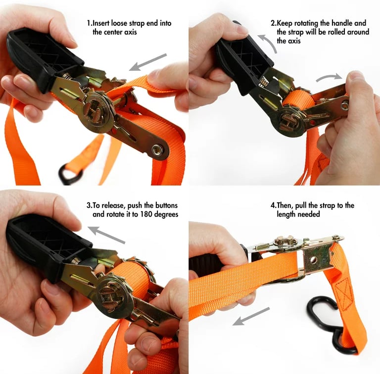 How To Use Ratchet Tie Down Straps" "Professional Guide to Using ...